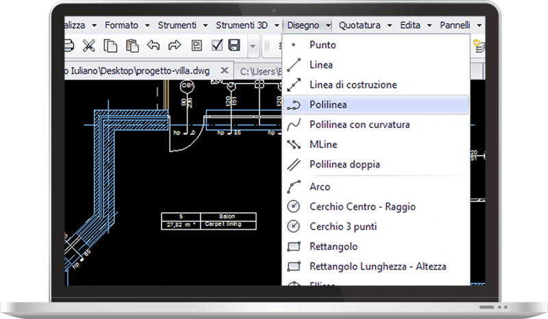 Caratteristiche di GCAD - GEC Software