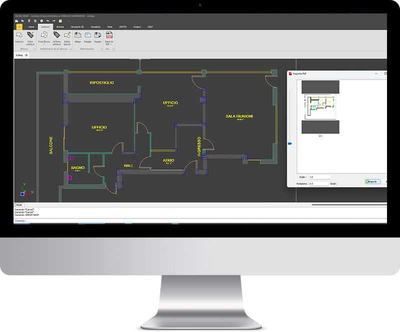 Caratteristiche di GCAD - GEC Software