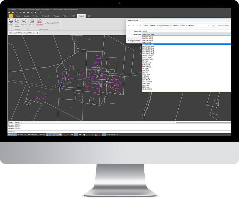 Caratteristiche di GCAD - GEC Software