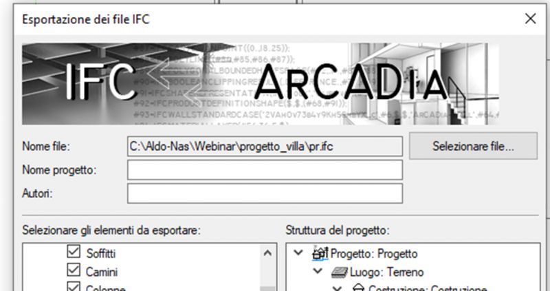 ArCADia - IFC di ArCADia LT - GEC Software
