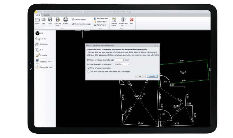 Caratteristiche di Rilievo - GEC Software